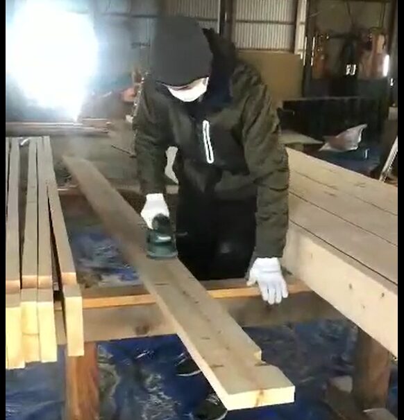 サウナ工事がスタートしました。 - ヒマ杉の家